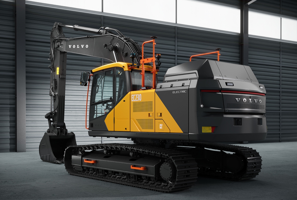 Der aktualisierte Volvo-Bagger EC230 Electric bietet einen ganztägigen ...