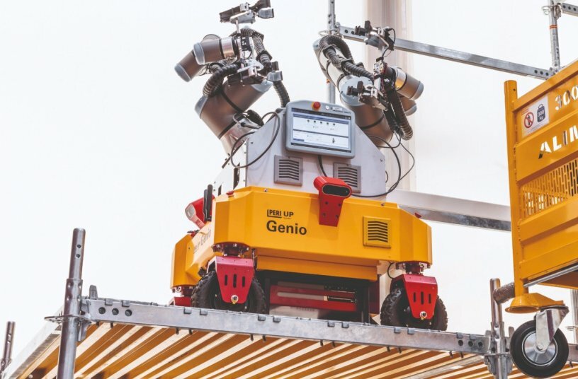 PERI zeigt mit Genio, wie Roboter zukünftig den Aufbau von Gerüsten ...