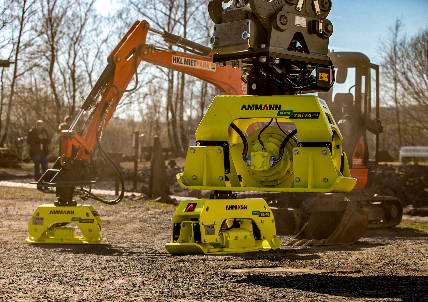 Drei der zehn Modelle auf einen Blick: Der APA 20/30 (links) der APA 55 ...