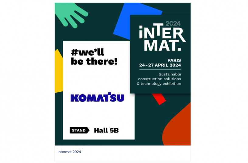 Komatsu auf der Intermat 2024 | LECTURA Press