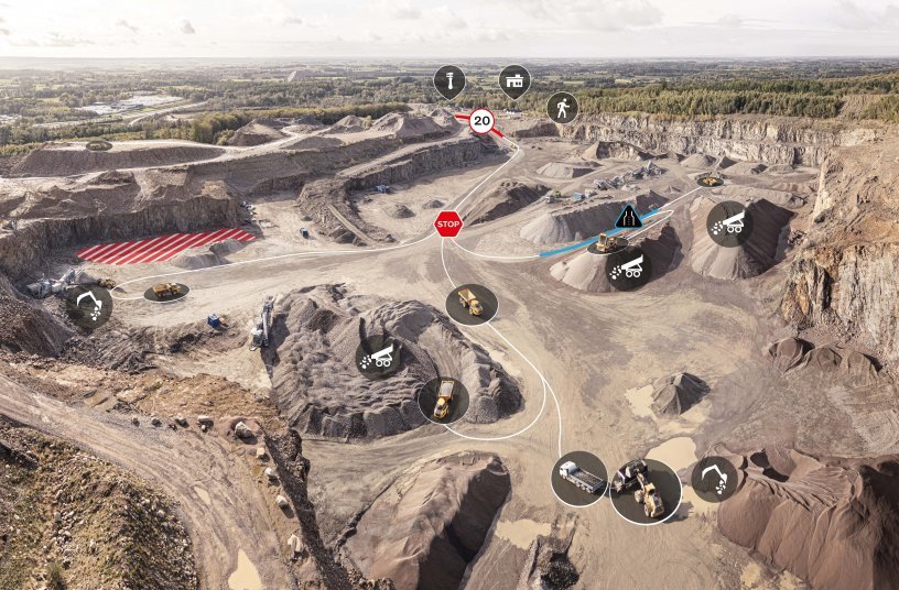 Volvo Construction Equipment sorgt mit Connected Map dafür, dass die ...