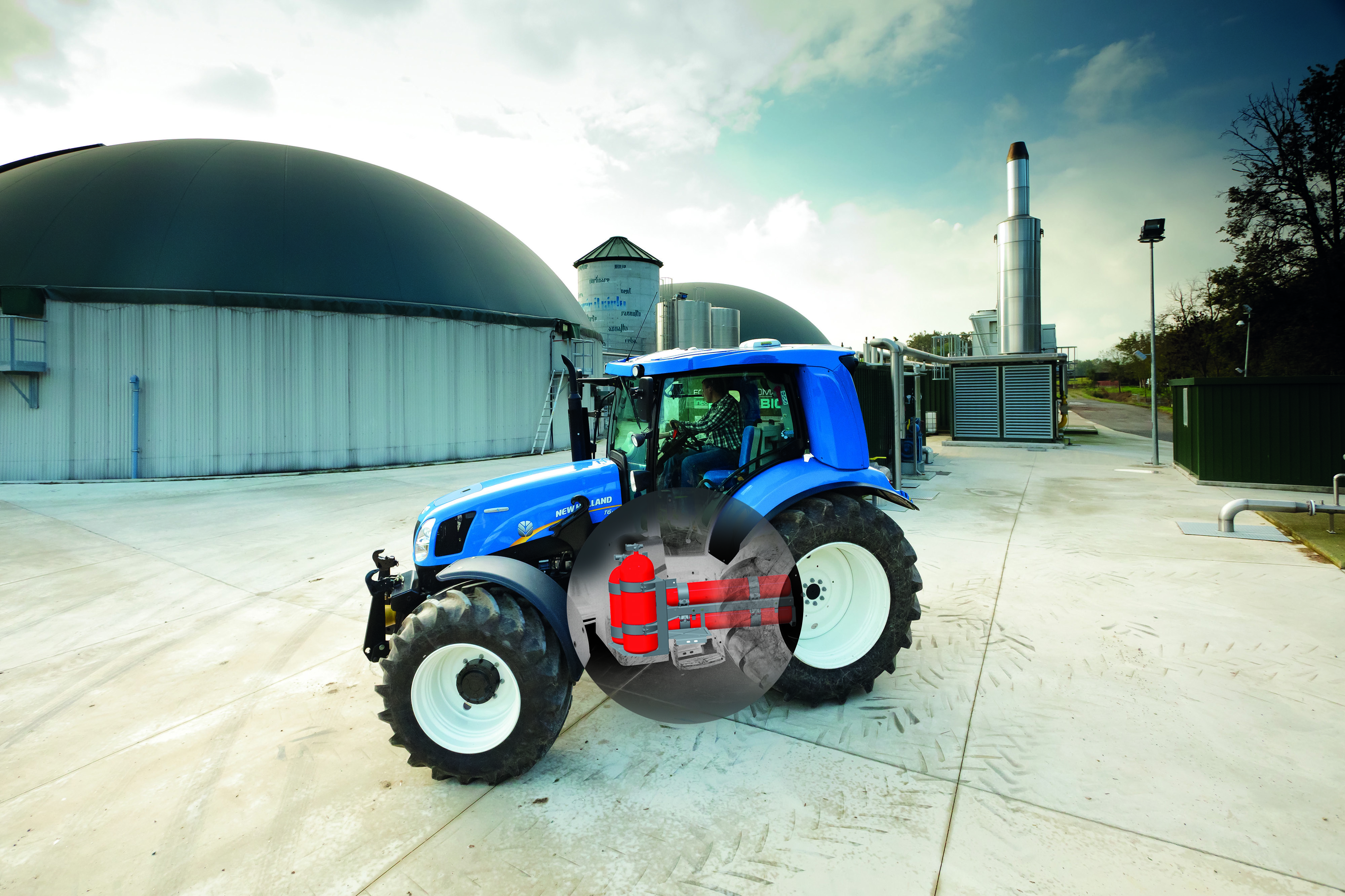 New Holland T6 Methane Power tractor prototype makes a statement at ...