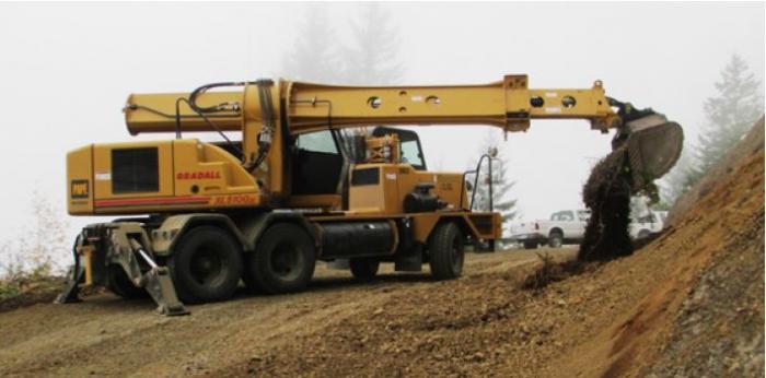 Mobility is a big advantage for Green Diamond, harvesting timber on one ...